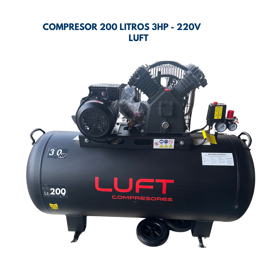 Compresor 200 Litros 3HP 220V - LUFT