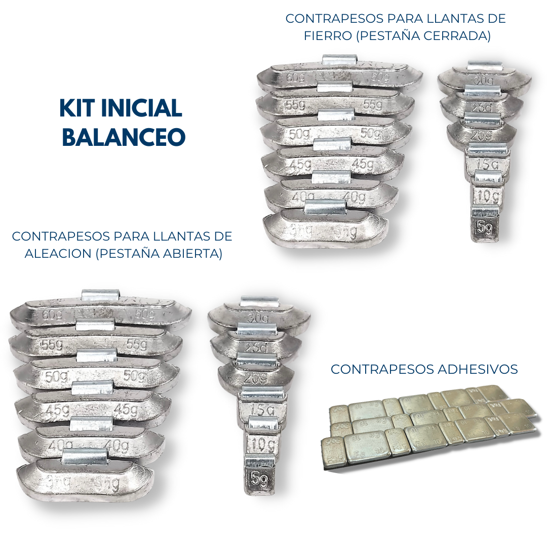 Kit Inicial Contrapesos para Balanceadora